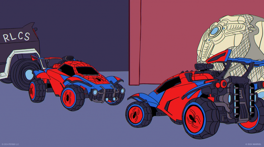 Rocket League Introduces Spider-Man and Sinister Six Vehicles
